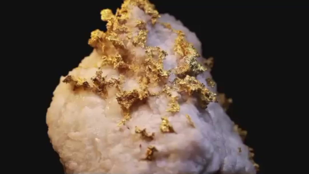 Rare Italian Crystalline Gold Quartz Nugget Specimen 191.00 Grams - Br ...