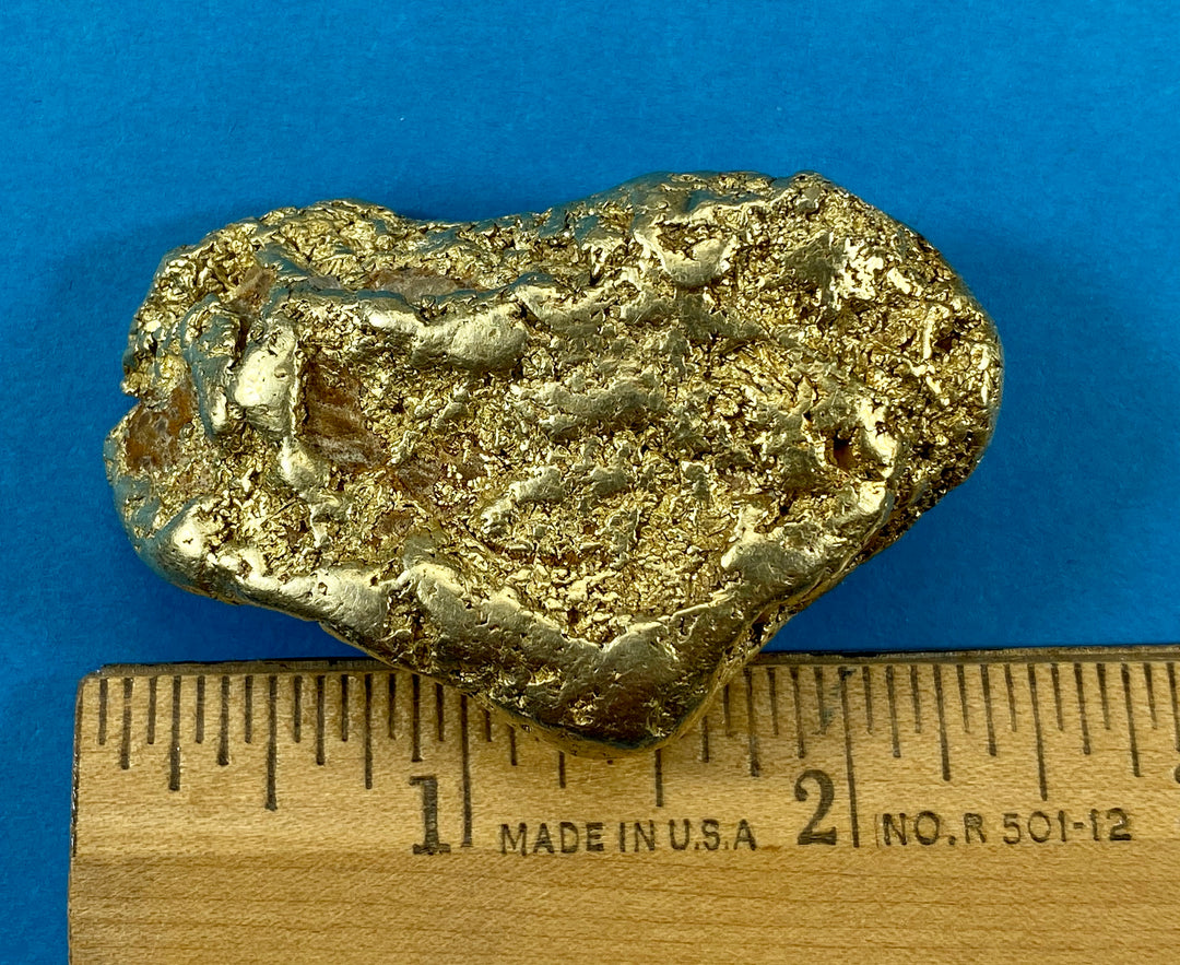 Nevada Electrum Natural Gold Nugget 151.38 Grams - 4.86 Troy Ounces. V ...