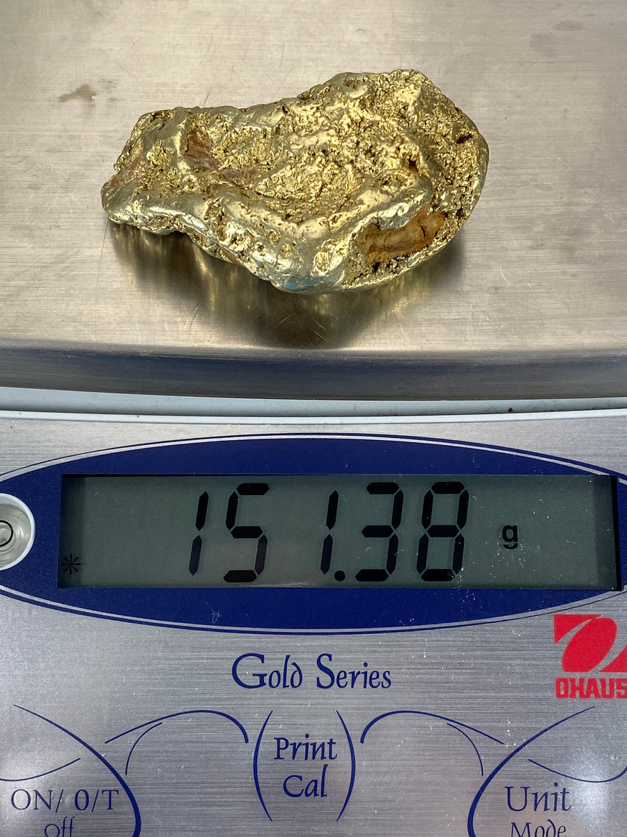 Nevada Electrum Natural Gold Nugget 151.38 Grams - 4.86 Troy Ounces. V ...